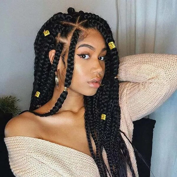 Jumbo box braids long store