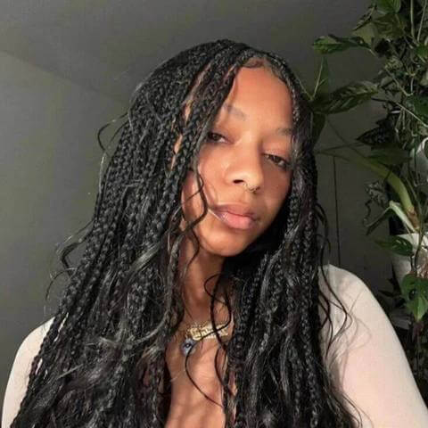 30 Hot Bohemian Box Braid Looks You’ll Love | Mybraidedwig