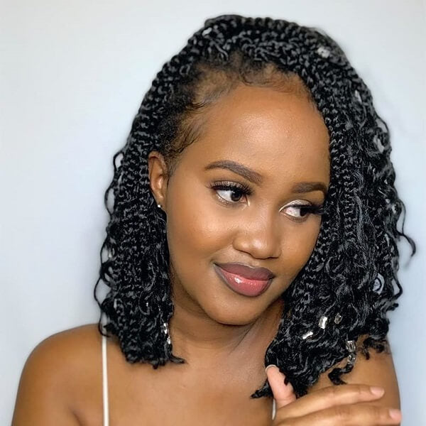 How to Do Boho Knotless Braids on Short Hair? | Mybraidedwig