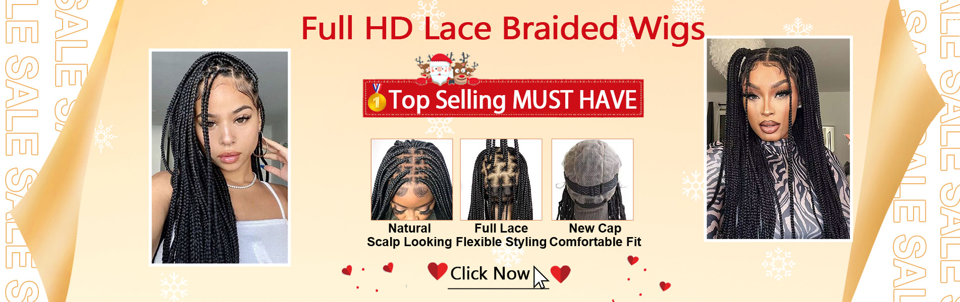 Premium Quality Braided Wigs, Hand-Tied, Full HD Lace | MyBraidedWig