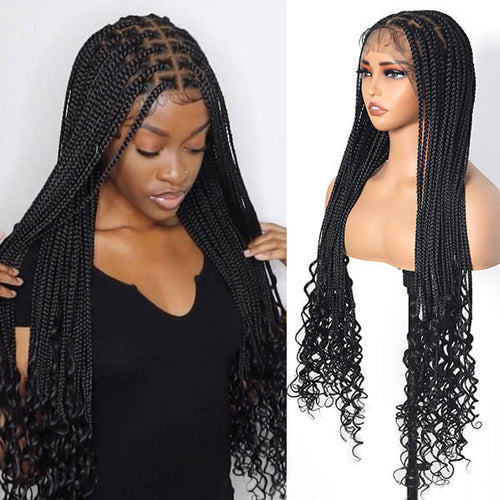Hand-tied Goddess Braid Wigs, Full Lace Braided Wig | Mybraidedwig